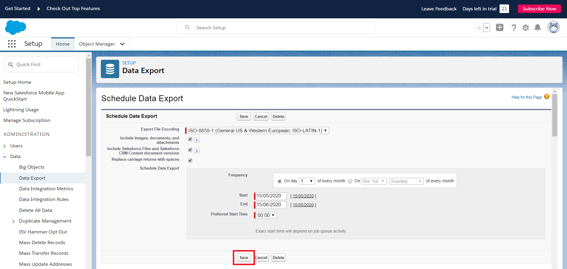 How to export Salesforce accounts in csv. file? - FindMyCRM
